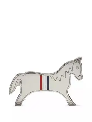 Thom Browne Horse-motif Tie Bar - White