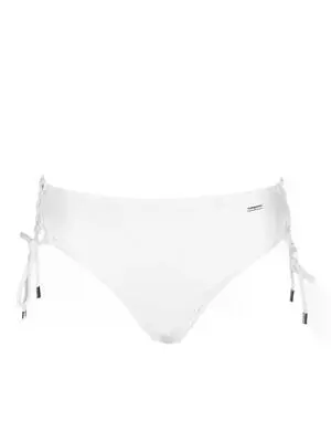 CAHA CAPO DUBAI Lace-up Bikini Bottoms - White