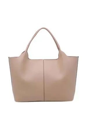 TOD'S Leather Tote Bag - Neutrals