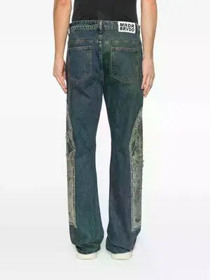 WHO DECIDES WAR BY EV BRAVADO Graphic-panel Jeans
