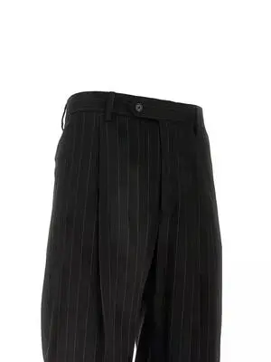 MARSEM Pinstripe Pleated Trousers