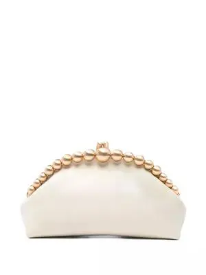 Cult Gaia Una Beaded Clutch - Neutrals