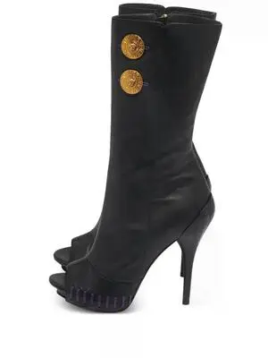 Versace Medusa Leather Boots