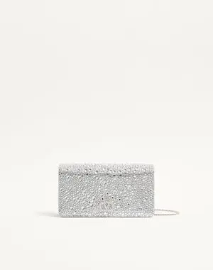 Valentino Garavani Vlogo Signature Mini Crossbody Bag - Crystal