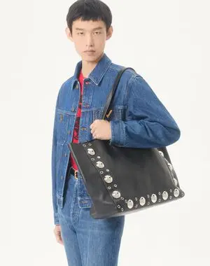 Valentino Garavani Denim Jacket With Vgold - Blue