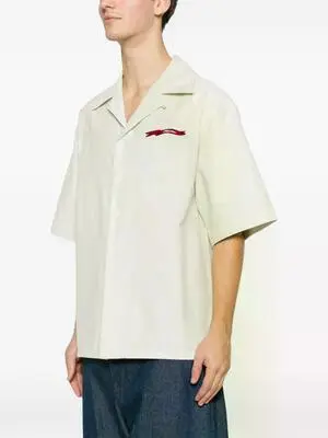 Marni Logo-embroidered Chest-pocket Shirt