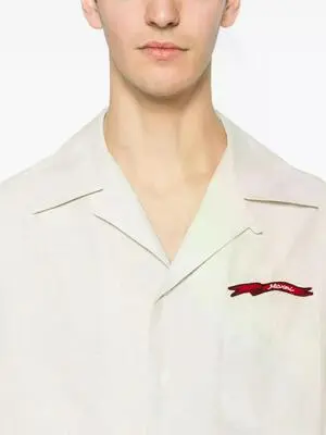 Marni Logo-embroidered Chest-pocket Shirt