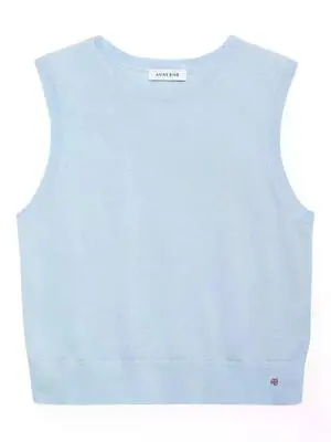 ANINE BING Moni Sleeveless Tank - Blue