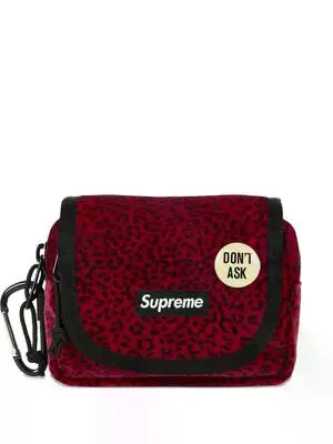 Supreme Leopard Belt Bag - Red