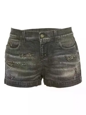 Gucci Denim Embellished Shorts