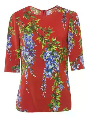 Dolce & Gabbana Floral Crepe Top