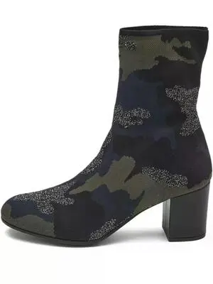 Zadig&Voltaire Camouflage Knit Ankle Boots