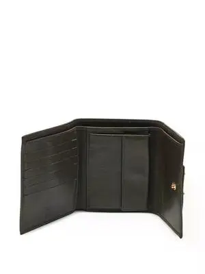 Carolina Herrera Monogram-embossed Leather Wallet