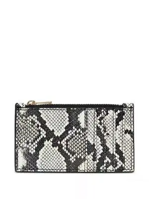 ANINE BING Lucy Python Zip Wallet