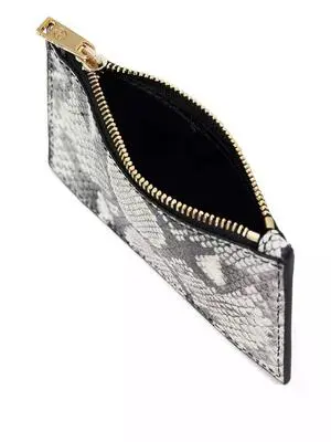 ANINE BING Lucy Python Zip Wallet