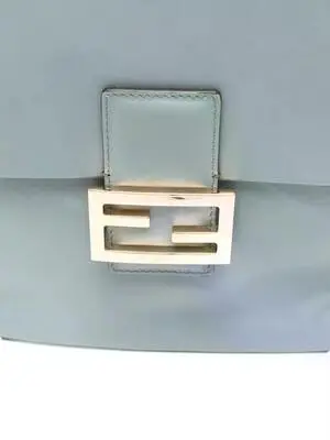Fendi Ff-plaque Backpack - Blue