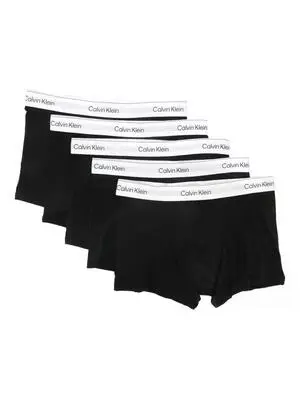 Calvin Klein Logo-waistband Boxers - Black