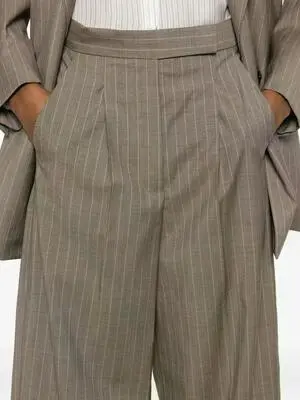 Max Mara Manetta Pinstripe Wool Trousers