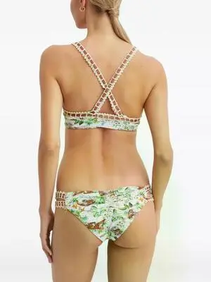 DEL MAAR Graphic-print Bikini Top