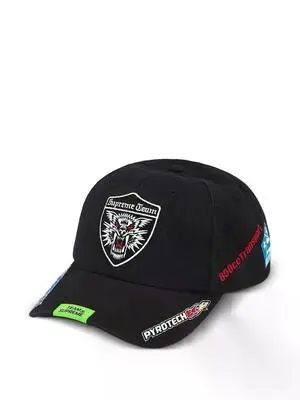 Supreme Logo-patch Baseball Cap - Black