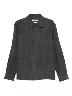 SAMSOE SAMSOE Herringbone Buttoned Shirt Jacket