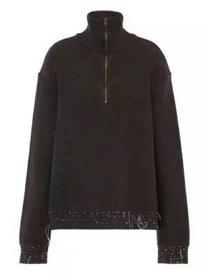 Maison Margiela Zip Up Sweaters For Women
