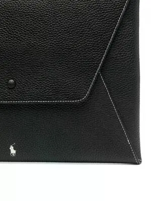 Polo Ralph Lauren Topstitch Envelope Purse - Black