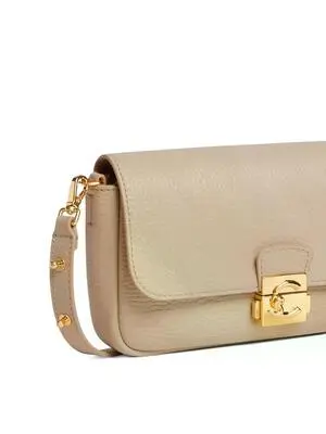 COCCINELLE Mini Logo-plaque Shoulder Bag - Neutrals