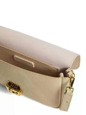 COCCINELLE Mini Logo-plaque Shoulder Bag - Neutrals