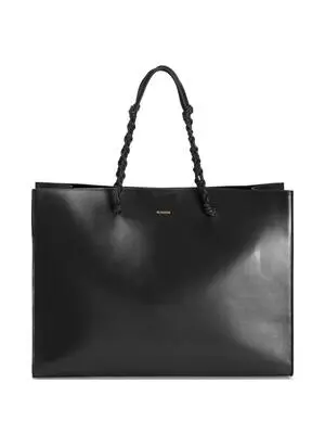JIL SANDER Tangle Tote With Knotted Handle And Embossed Logo