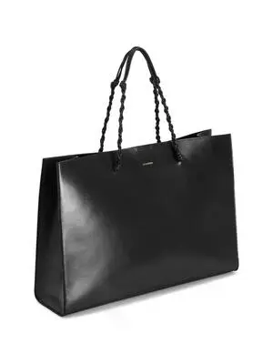 JIL SANDER Tangle Tote With Knotted Handle And Embossed Logo