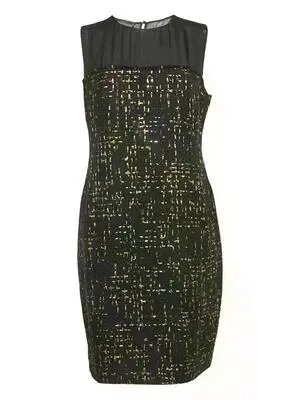 Carolina Herrera Tweed Sleeveless Maxi Dress