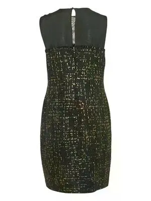 Carolina Herrera Tweed Sleeveless Maxi Dress