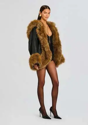Retrofete Laurene Leather Coat