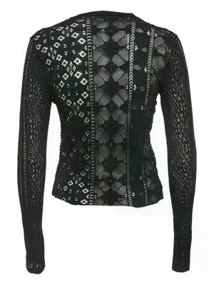Sandro Lace Long-sleeve Top