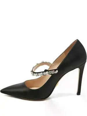 Prada Satin Crystal-embellished Pumps