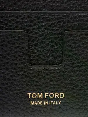TOM FORD Calf Leather Cardholder - Black