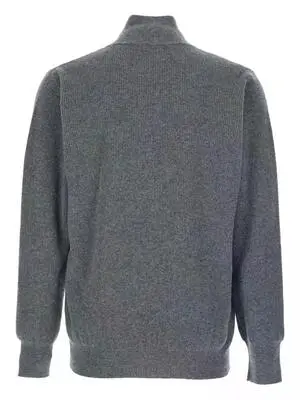 ROBERTO COLLINA High Neck Ribbed Knit Sweater