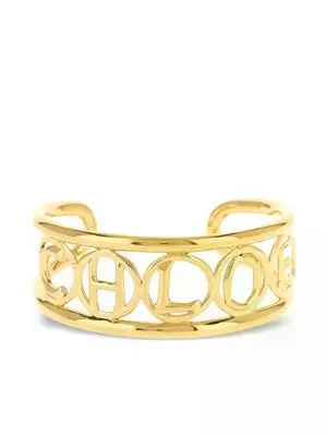 Chloé Script Tone Bangle - Gold
