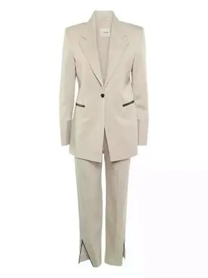 LILI BLANC Leather Trim Suit