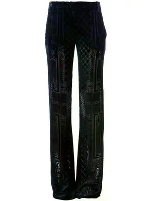 Balmain Brocade Wide Leg Trouser
