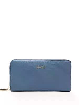 Liu Jo Zip Leather Wallet - Blue