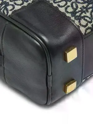 Loewe Amazona Jacquard Handbag - Black