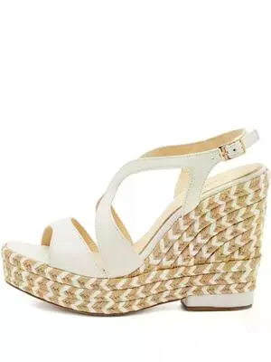 PALOMA BARCELO Espadrille Leather Wedge Sandals