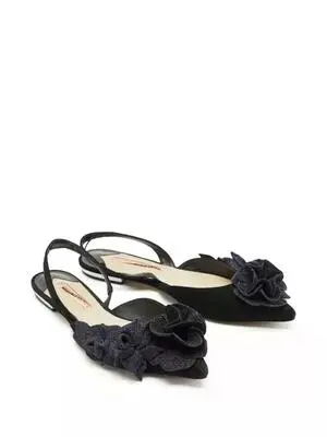 SOPHIA WEBSTER Floral Slingback Flats