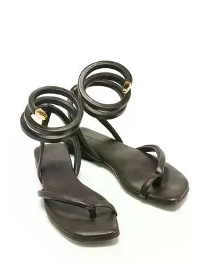 Bottega Veneta Spiral-strap Leather Sandals