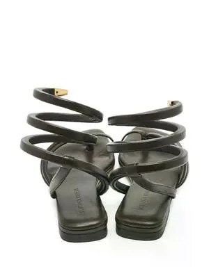 Bottega Veneta Spiral-strap Leather Sandals