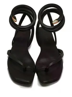 Bottega Veneta Spiral-strap Leather Sandals