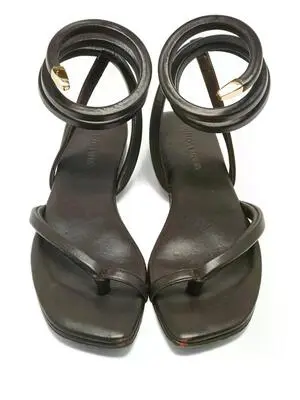 Bottega Veneta Spiral-strap Leather Sandals