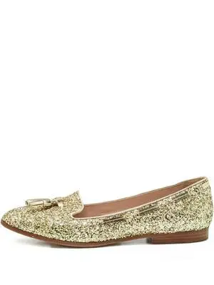 Miu Miu Glitter Tassel Slippers